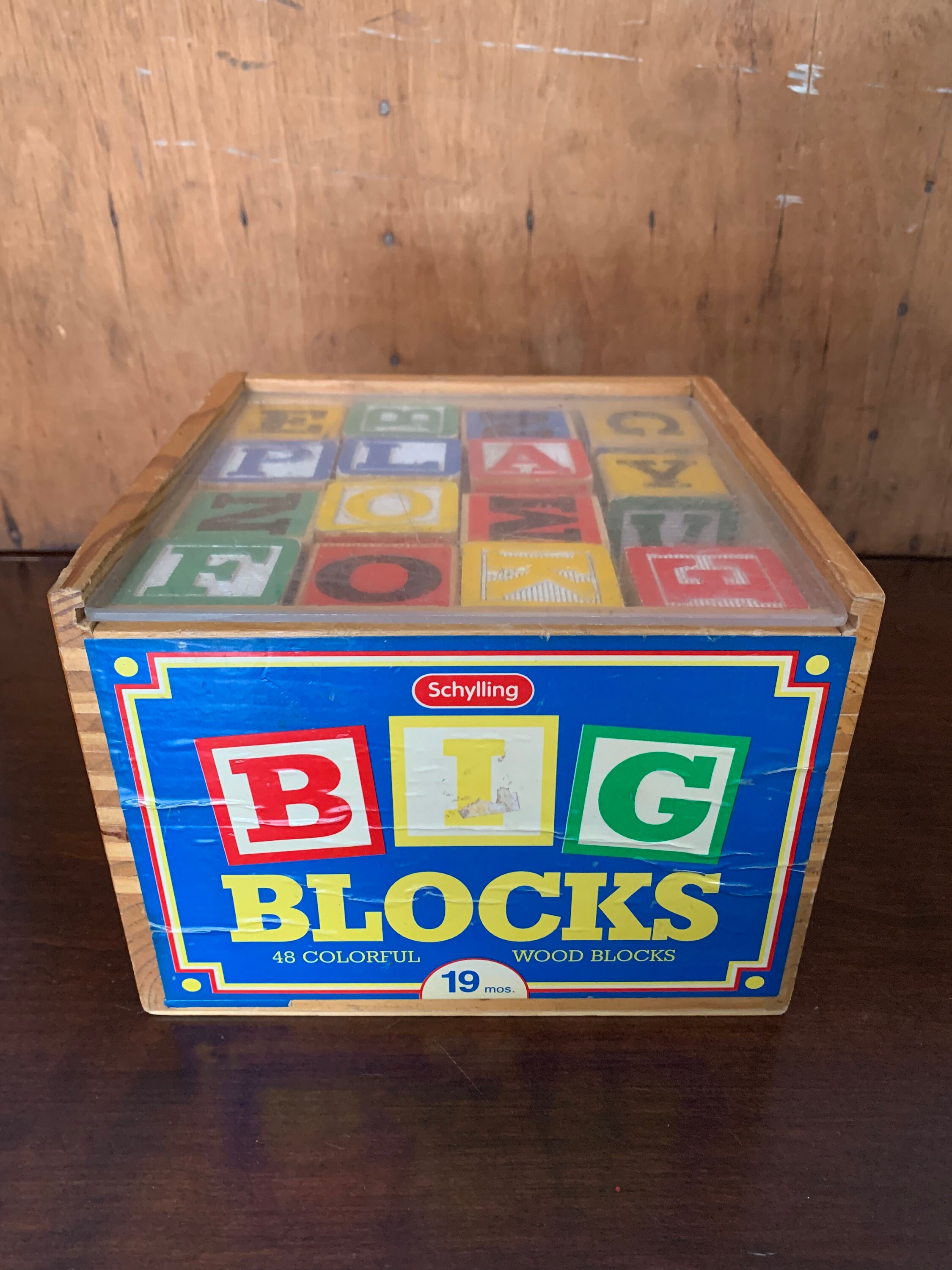 Wood Blocks for Kids - Your Choice - 47 BIG BLOCKS in Box - Truck With ...