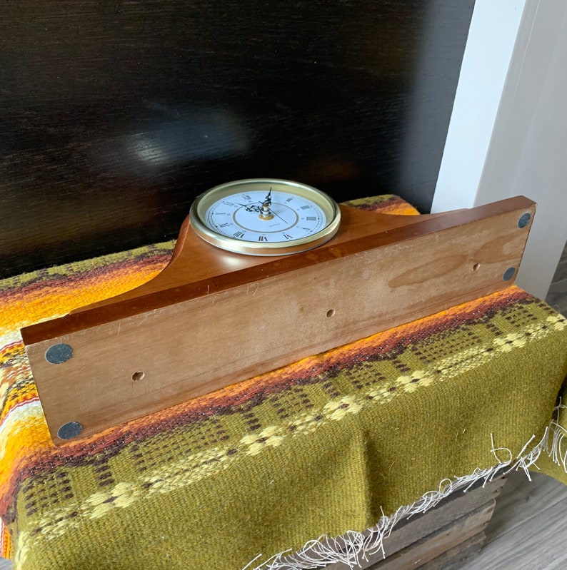 MIRADO Quartz Mantel Clock Working Wood Camel Back Clock | Etsy