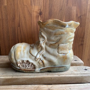 Ceramic Boot Planter, Boot Plant Dish or Vase, Air Plant Pot, Vintage ...
