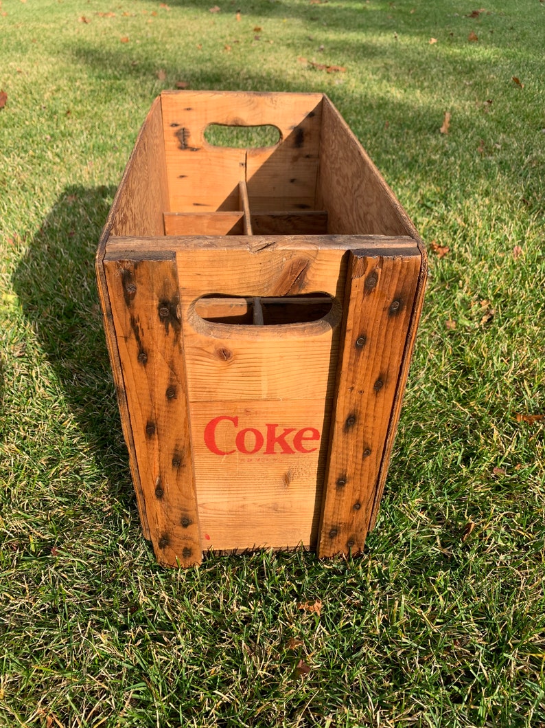 1950s Coca Cola Wooden Crate Wood Coke Box Partitioned - Etsy
