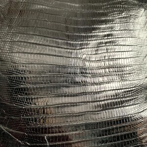 Authentic Italian Lizard Hide From Milan Italy - Black Lizard Leather ...