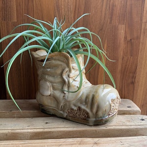 Ceramic Boot Planter, Boot Plant Dish or Vase, Air Plant Pot, Vintage ...