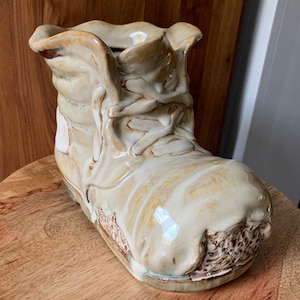 Ceramic Boot Planter, Boot Plant Dish or Vase, Air Plant Pot, Vintage ...