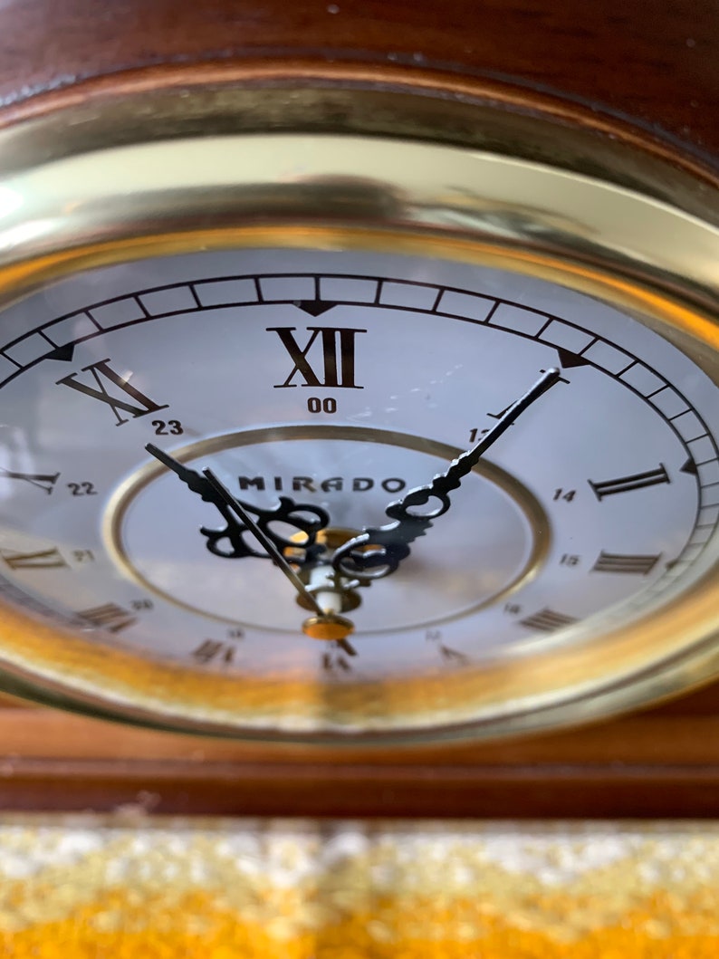 MIRADO Quartz Mantel Clock Working Wood Camel Back Clock | Etsy
