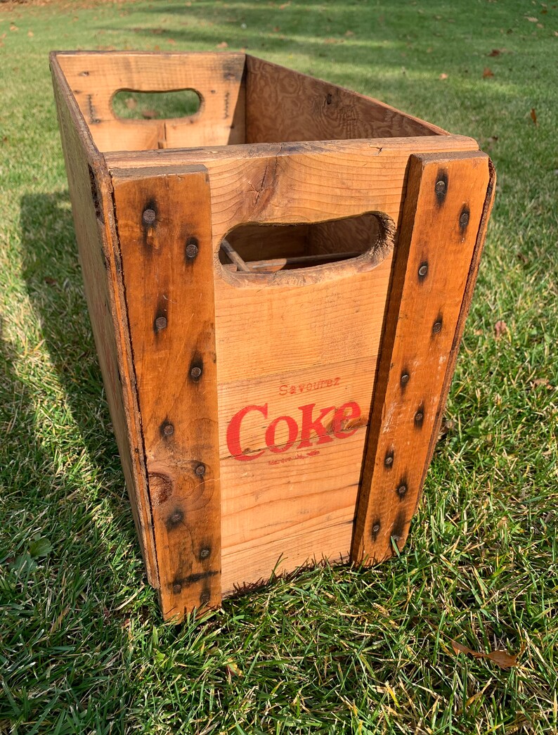 1950s Coca Cola Wooden Crate Wood Coke Box Partitioned - Etsy