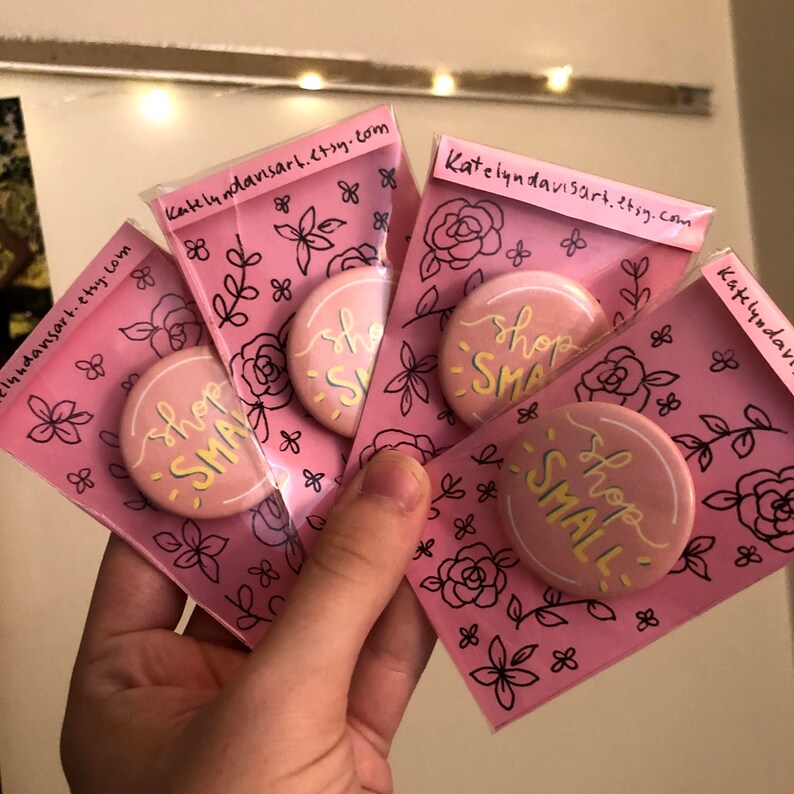 Shop Small Button/pin - Support Small Businesses 1.5in Button for ...