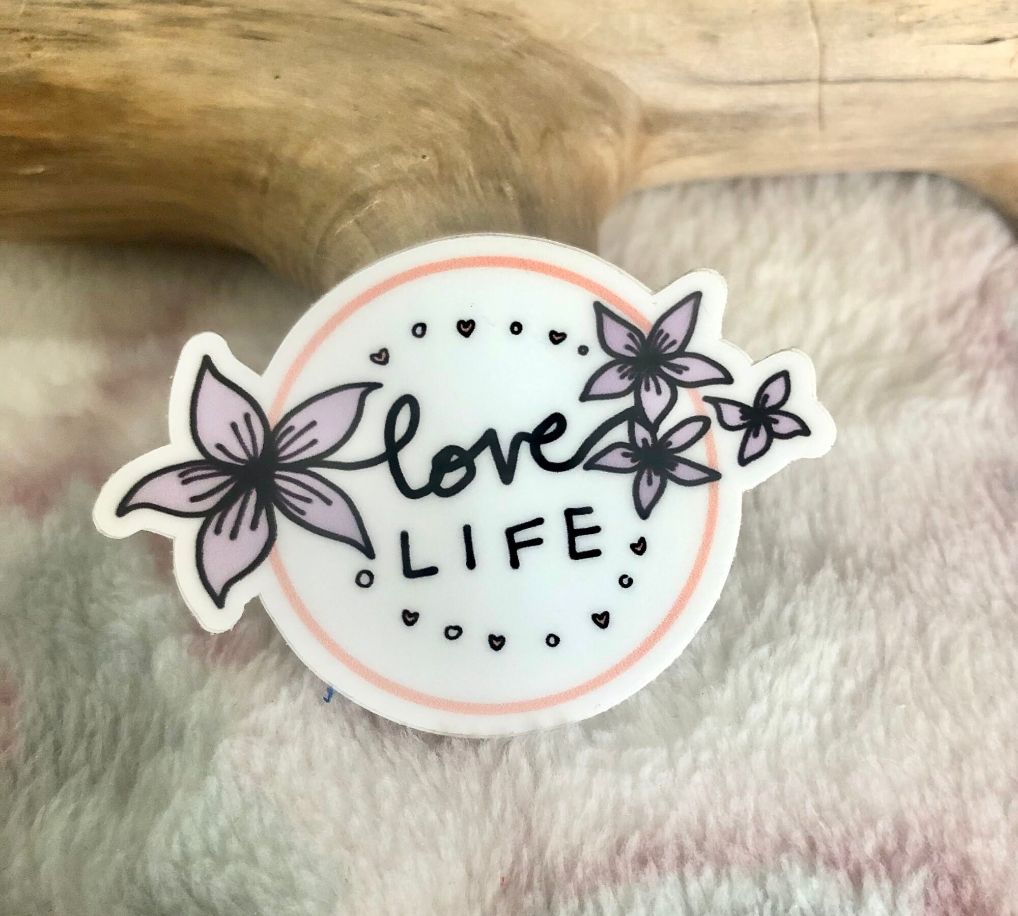 Love Life sticker 3in Vinyl Sticker for Phone Case Water | Etsy