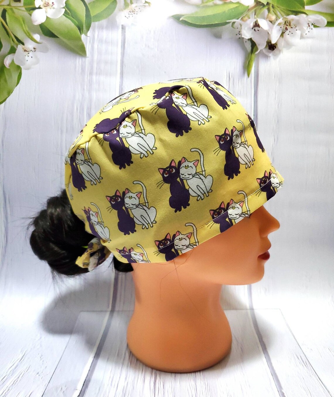 Short Hair Surgical Moon Caps men Women Pretty Soldier Doctor | Etsy