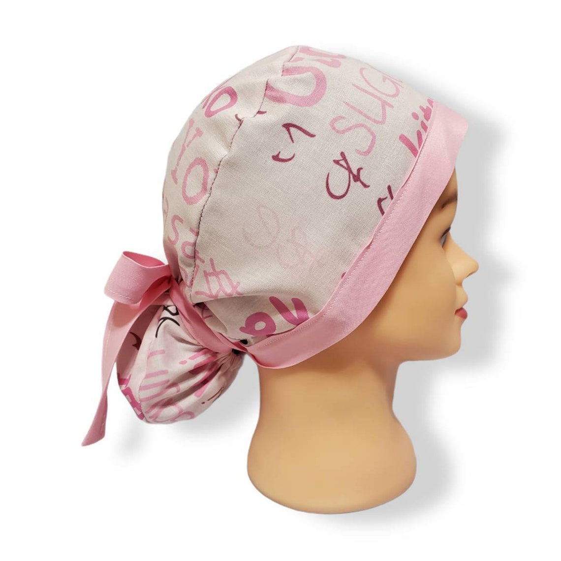 Otaku Sensei Japanese Words Baby Pink Surgical Scrub Cap - Etsy