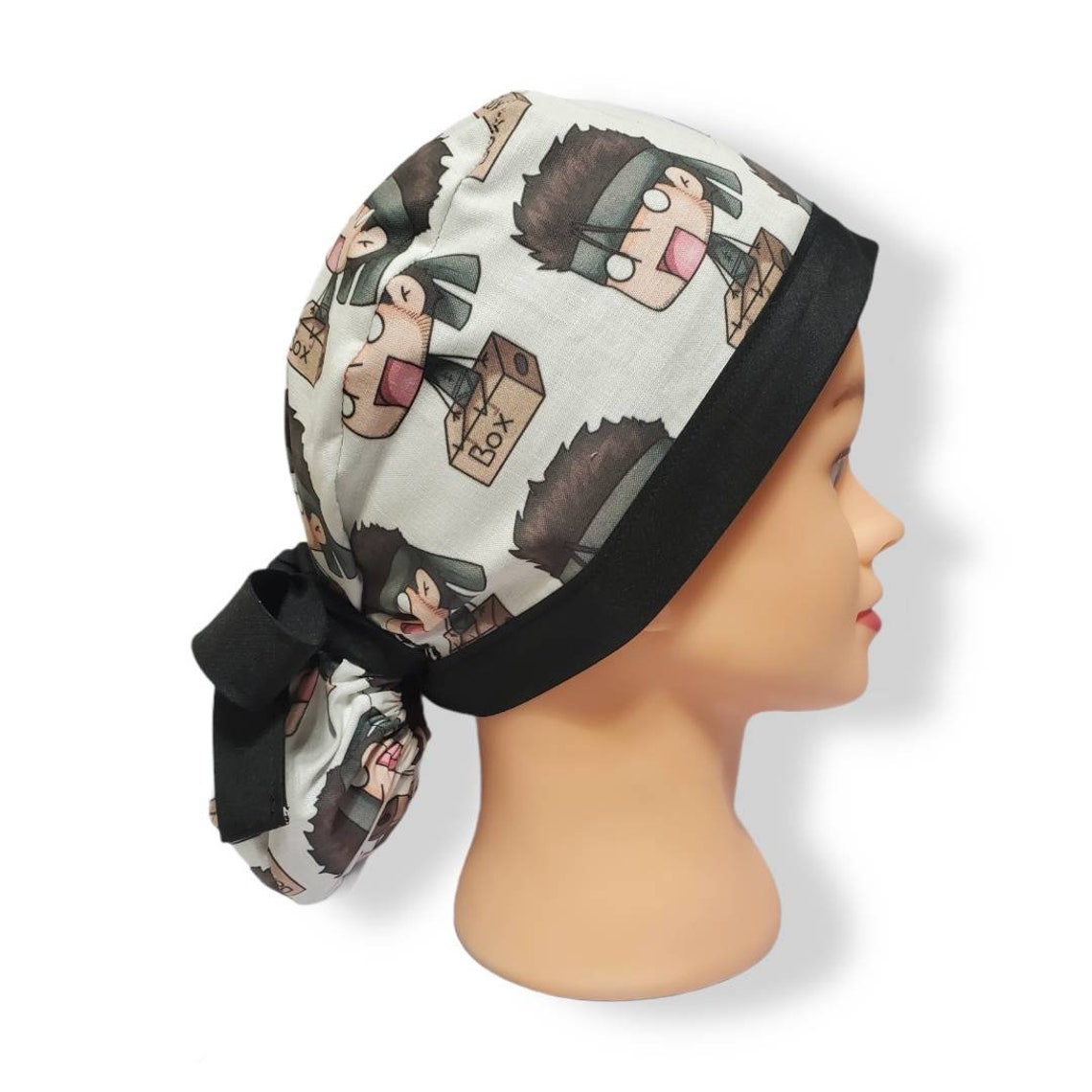 Anime Ninja on a Box Snaaakkee Surgical Scrub Cap Doctors - Etsy