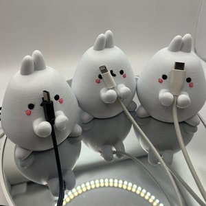 Bunny Cable Holder | 3D Printed | Cute Cable Holder - Fun Cute ...