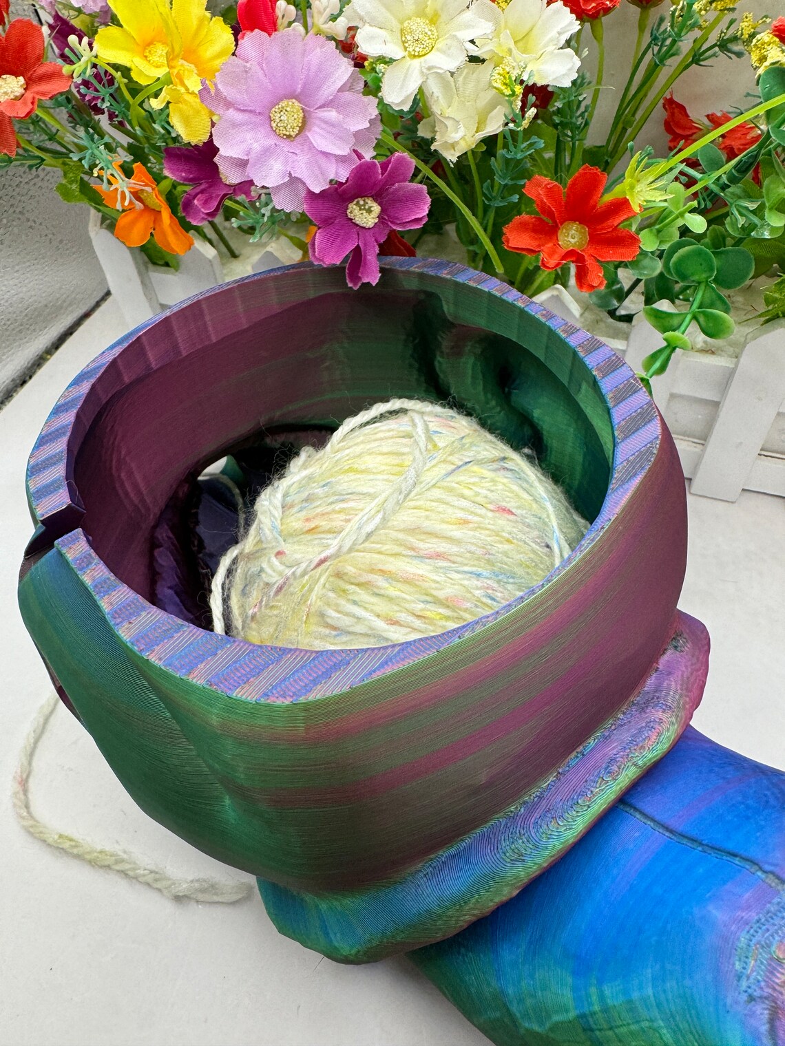 Snail Yarn Bowl | 3D Printed | High Quality Sturdy Yarn Accessory ...