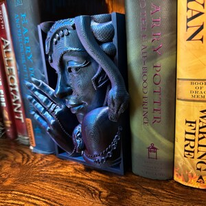 Medusa Book End - Book Nook | 3D Printed | Book Shelf Decor - Book End ...