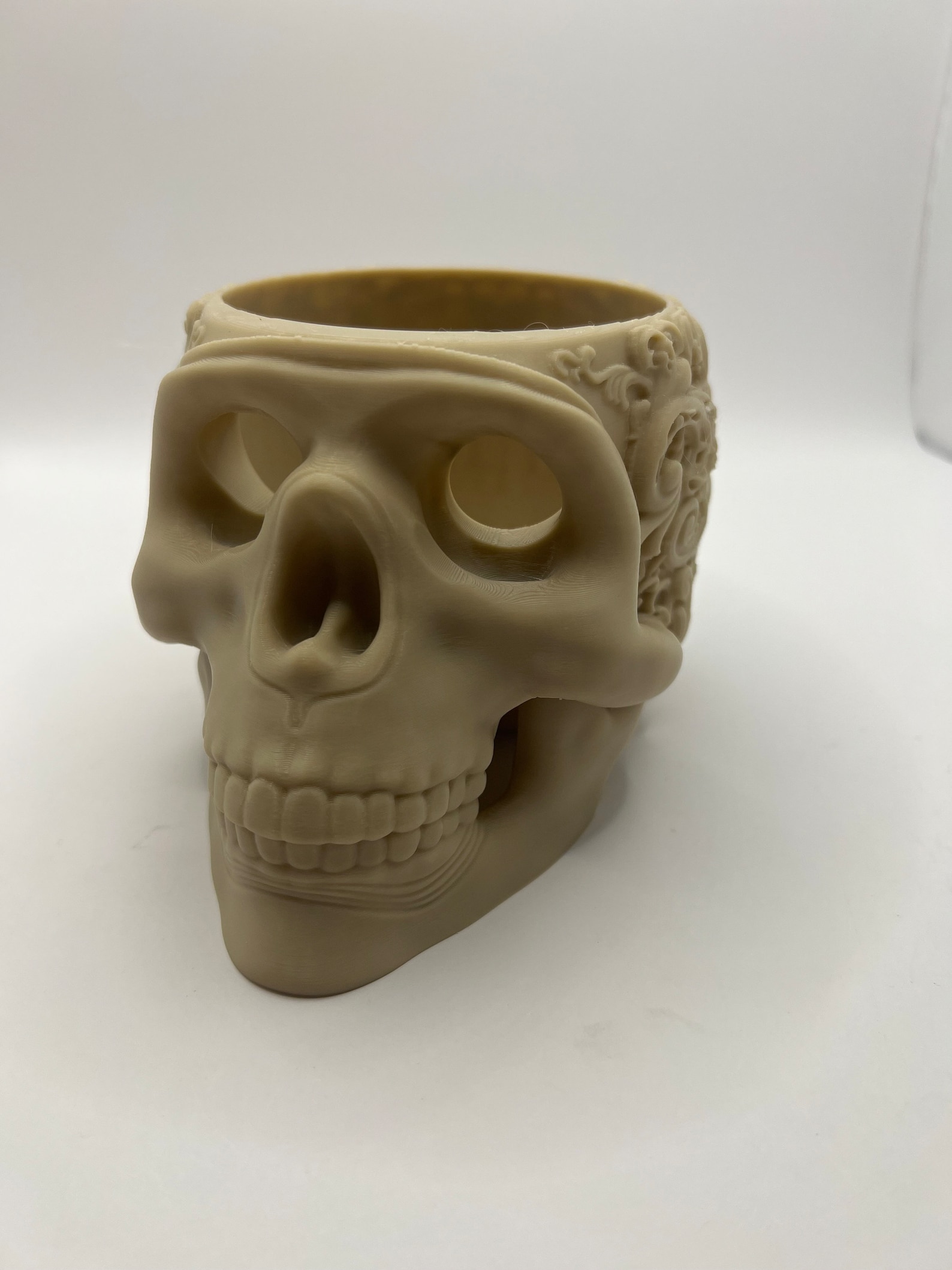 Mandala Skull Yarn Bowl 3D Printed Goth Décor Skull Bowl - Etsy