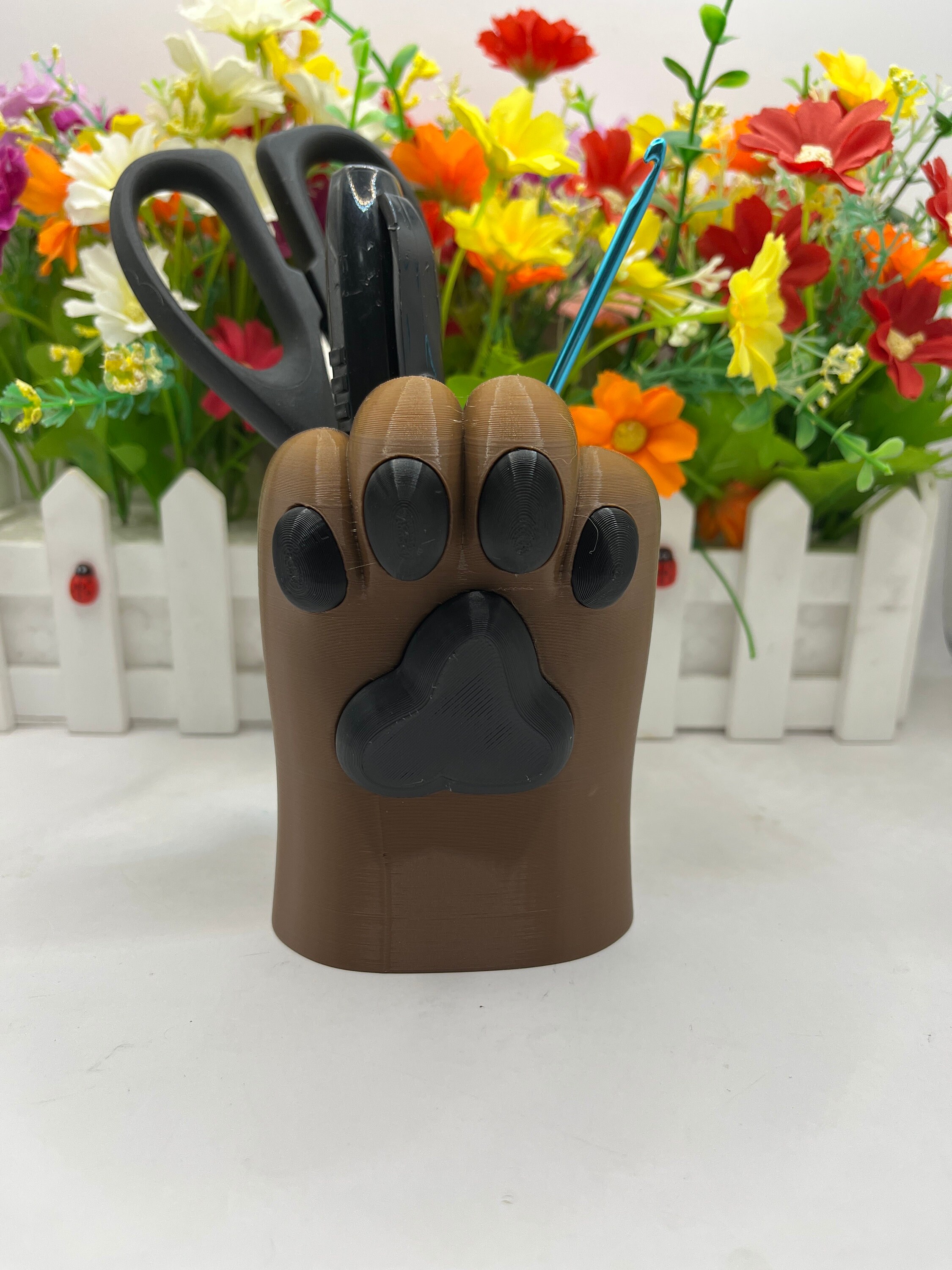Cat Paw Pen Holder | 3D Printed | Cute Caw Paw Utensil Holder - Cute ...