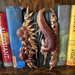 Mimic Book End - Large Book Nook | 3D Printed | Book Shelf Decor - Book ...
