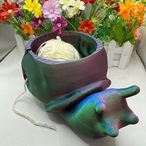 Snail Yarn Bowl | 3D Printed | High Quality Sturdy Yarn Accessory ...