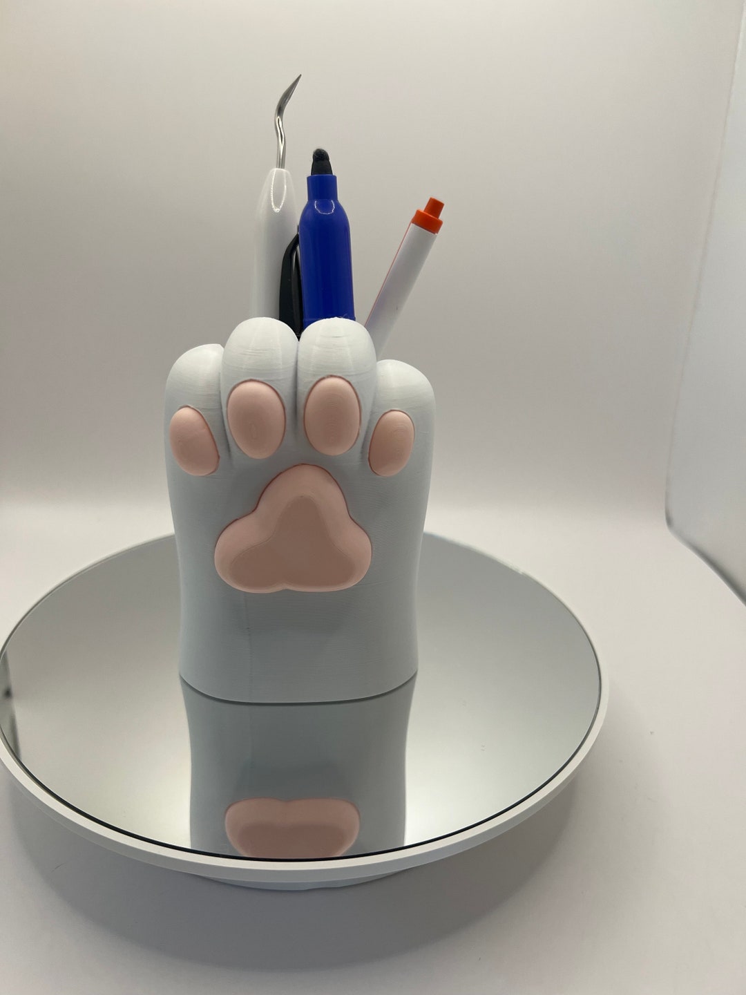 Cat Paw Pen Holder 3D Printed Cute Caw Paw Utensil Holder - Etsy