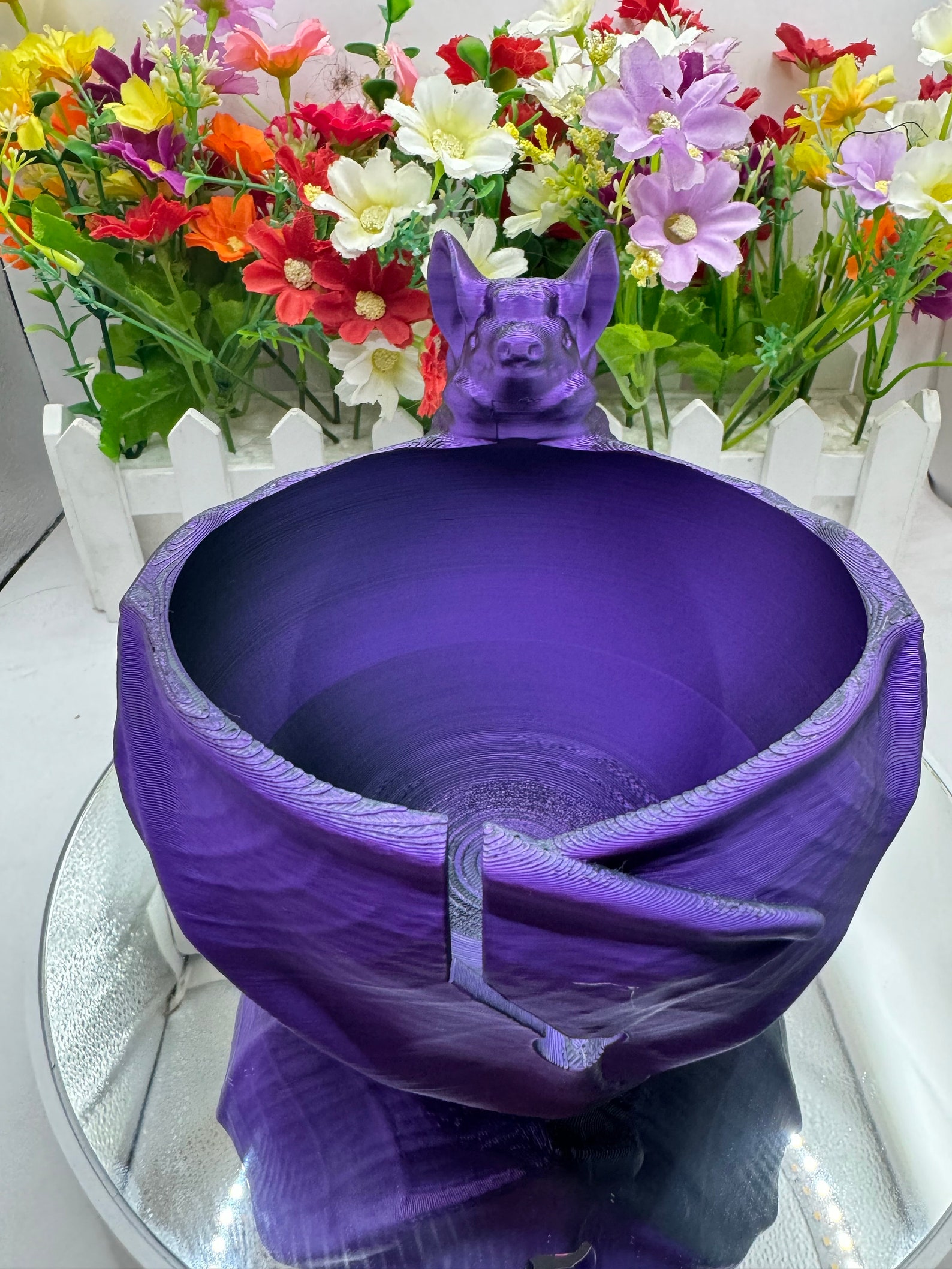 Bat Yarn Bowl | 3D Printed | Animal Yarn Bowl - Crochet, Knitting ...