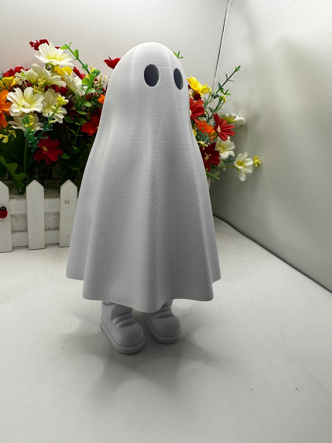 Ghost With Feet 3D Printed Halloween Decor Cute Holiday - Etsy