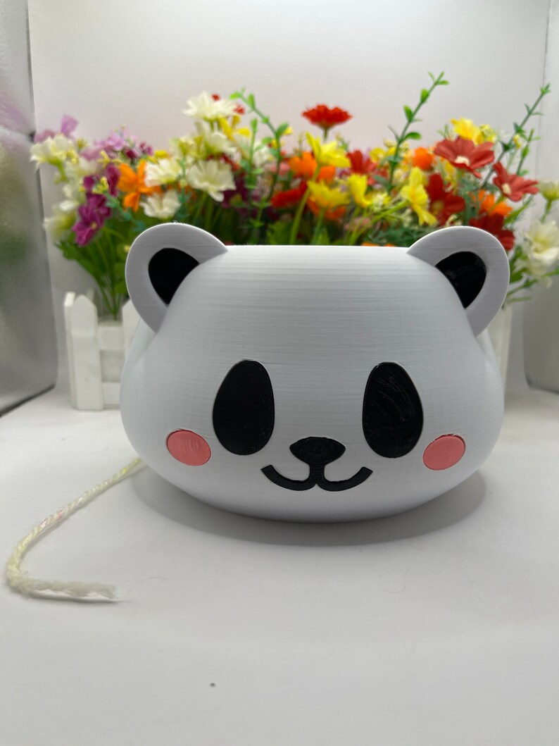 Panda Yarn Bowl | 3D Printed | High Quality Sturdy Yarn Accessory ...