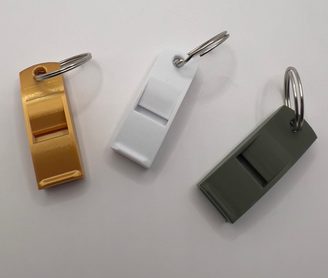 Whistle Key Chain 3D Printed Emergency Whistle Loud Whistle Key Chain ...