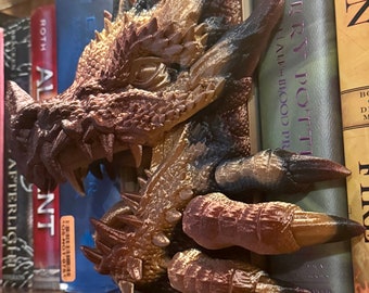 Dragon Book Nook, 3d Printed Fantasy Book Shelf Décor and Bookends - Etsy