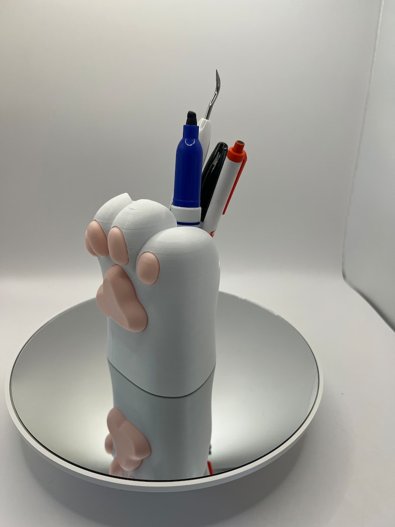 Cat Paw Pen Holder | 3D Printed | Cute Caw Paw Utensil Holder - Cute ...