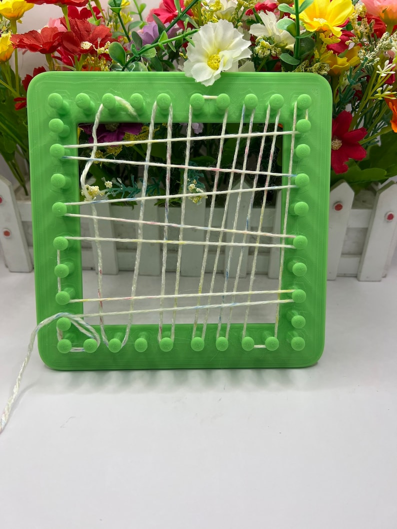 Square Loom Board | 3D Printed | Weaving Hobby | Weaving DIY - Sturdy ...