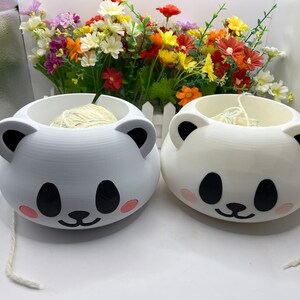 Panda Yarn Bowl | 3D Printed | High Quality Sturdy Yarn Accessory ...