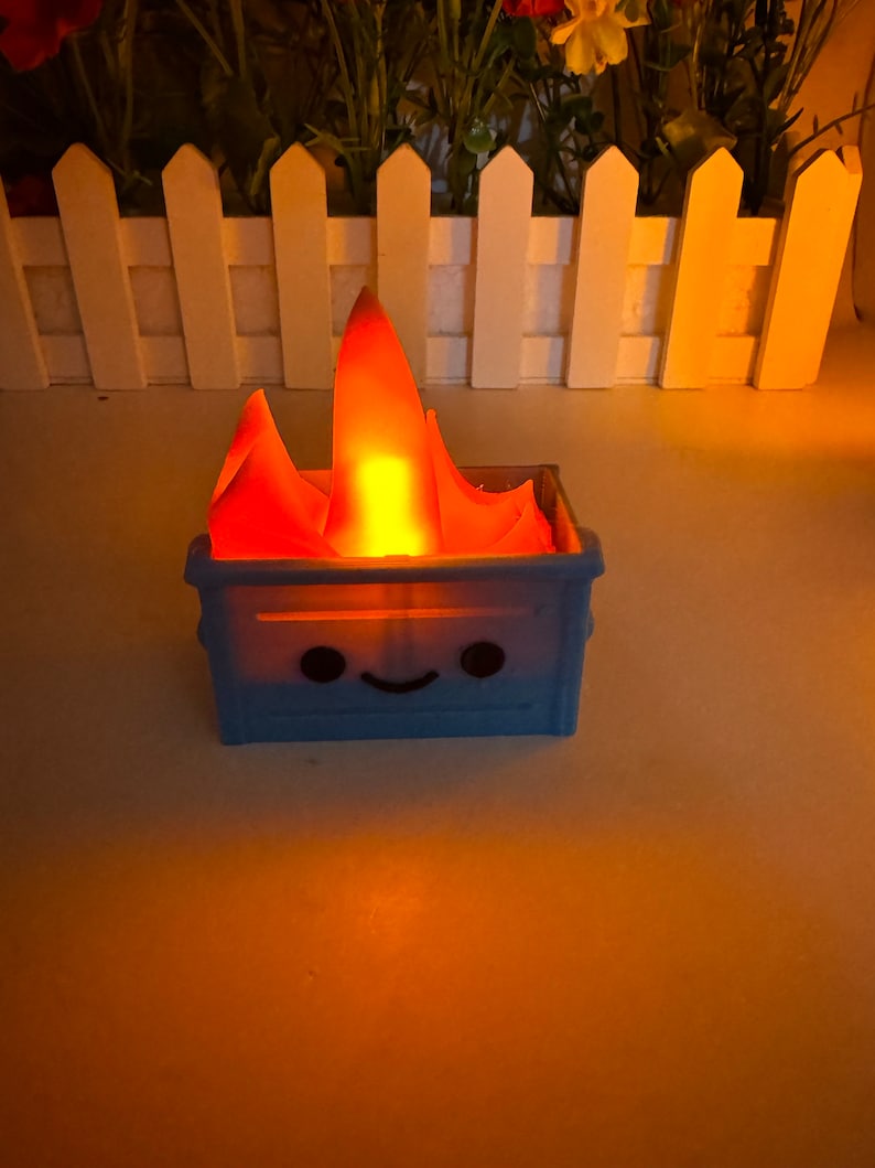 Dumpster Fire | 3D Printed | Desktop Display - Office Decor - Desk ...