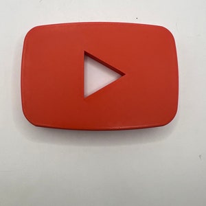 Youtube Play Button Sign 3D Printed Game Room Decor Shelf Decor Man ...