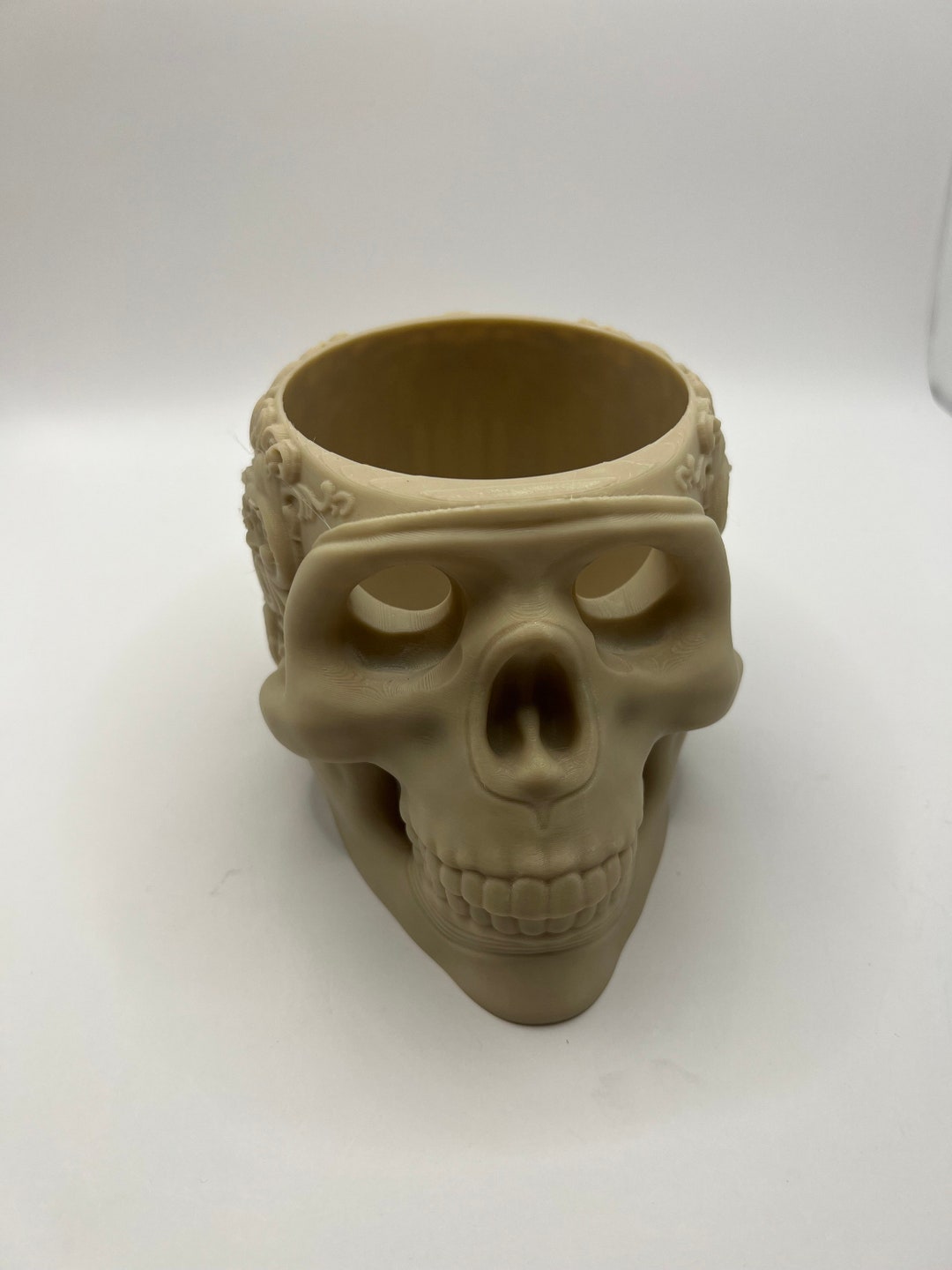 Mandala Skull Yarn Bowl 3D Printed Goth Décor Skull Bowl - Etsy
