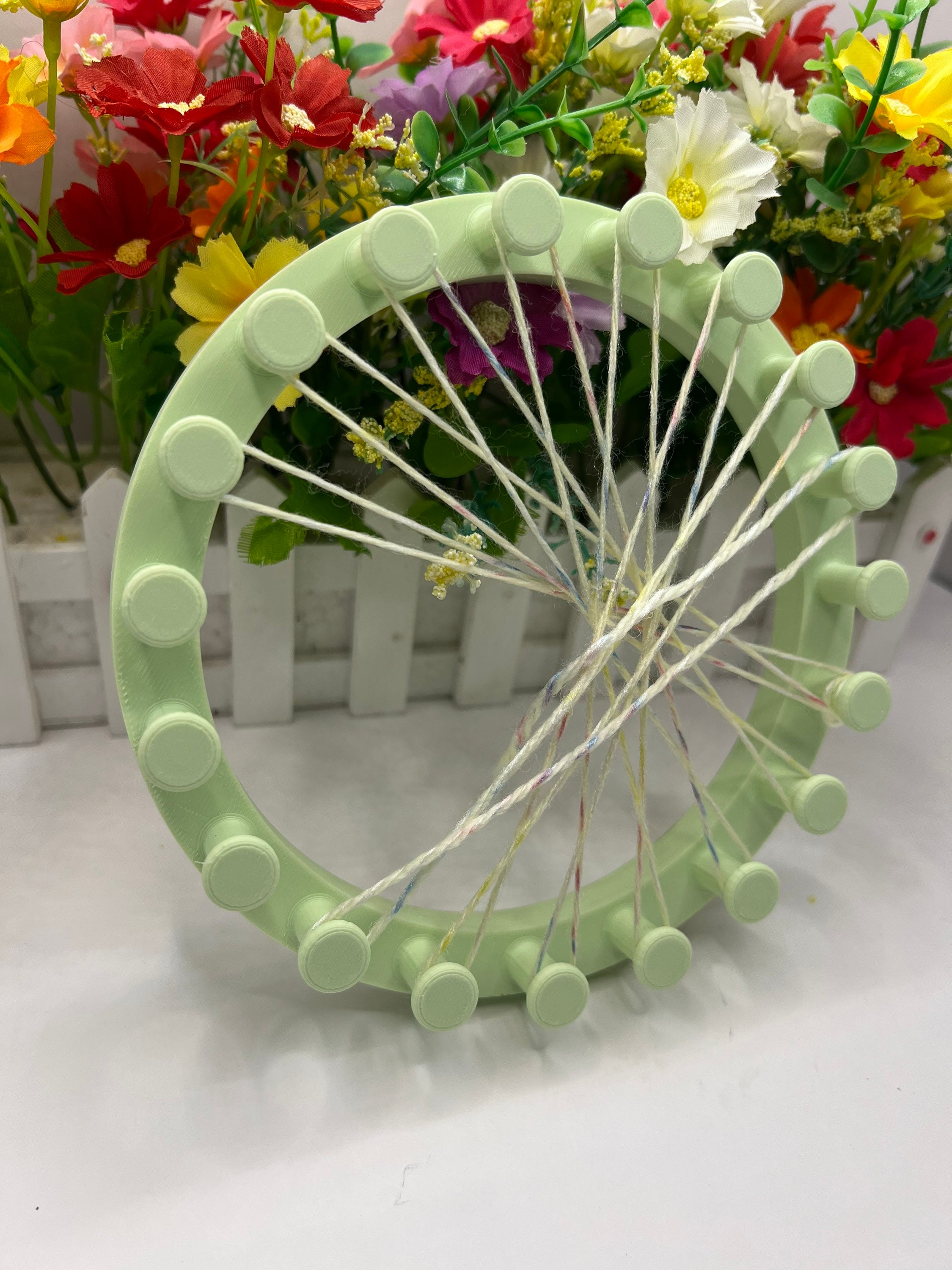 Circle Loom Board | 3D Printed | Weaving Hobby - DIY Weave Sturdy ...