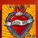 6X6 Heart Painting, Painting Original Art, Valentines Art, Heart Art ...