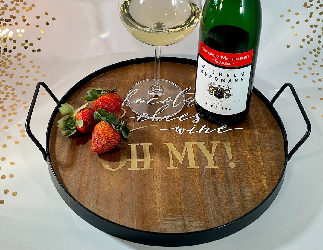 Wine Tray, Wine and Cheese Tray, Serving Tray, Decorative Tray ...