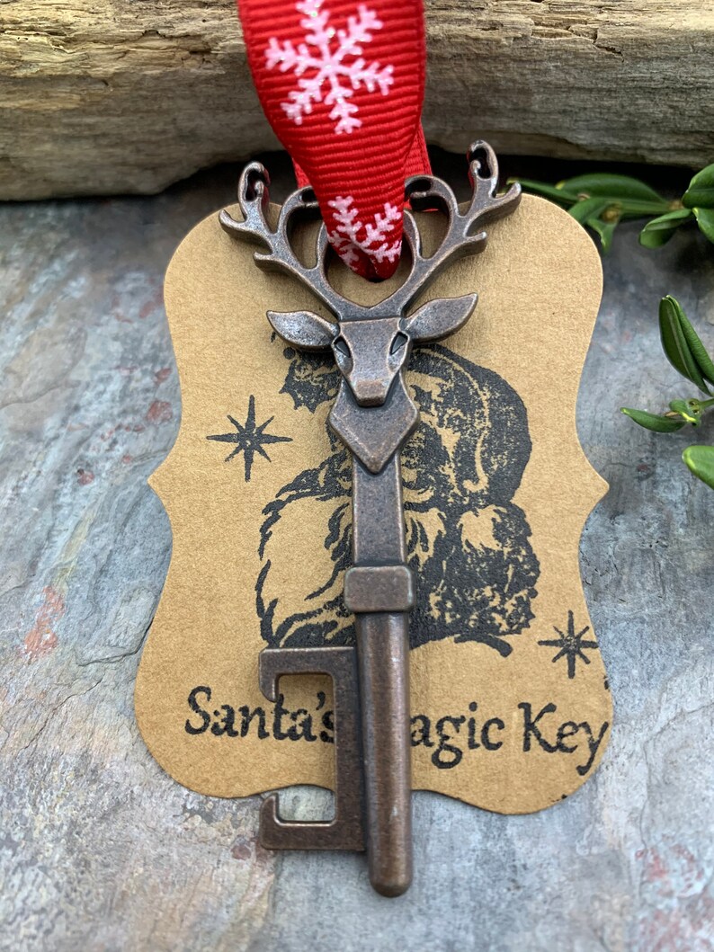 Santas Magic Key Christmas Tree Ornament Reindeer Key | Etsy