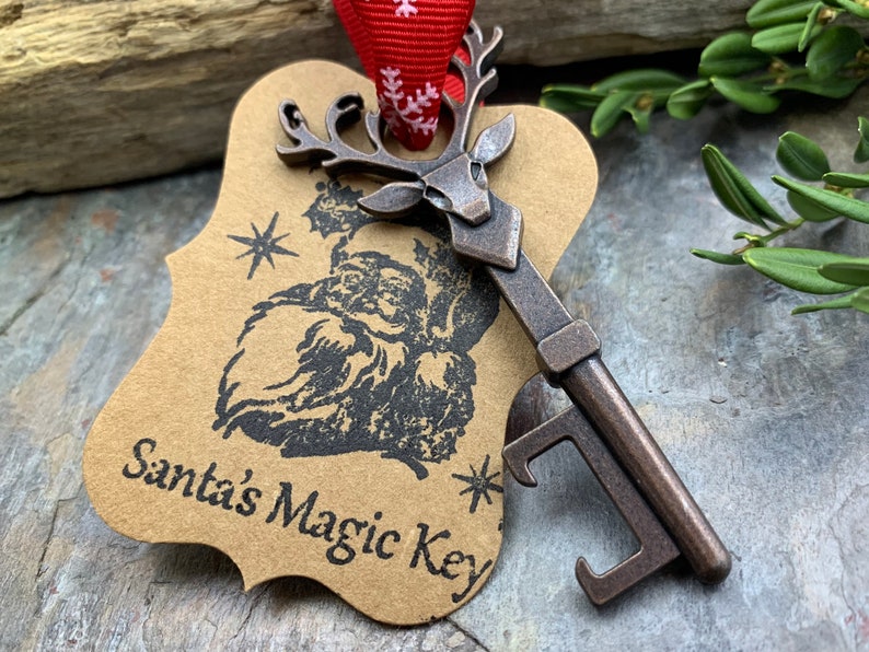 Santas Magic Key Christmas Tree Ornament Reindeer Key - Etsy
