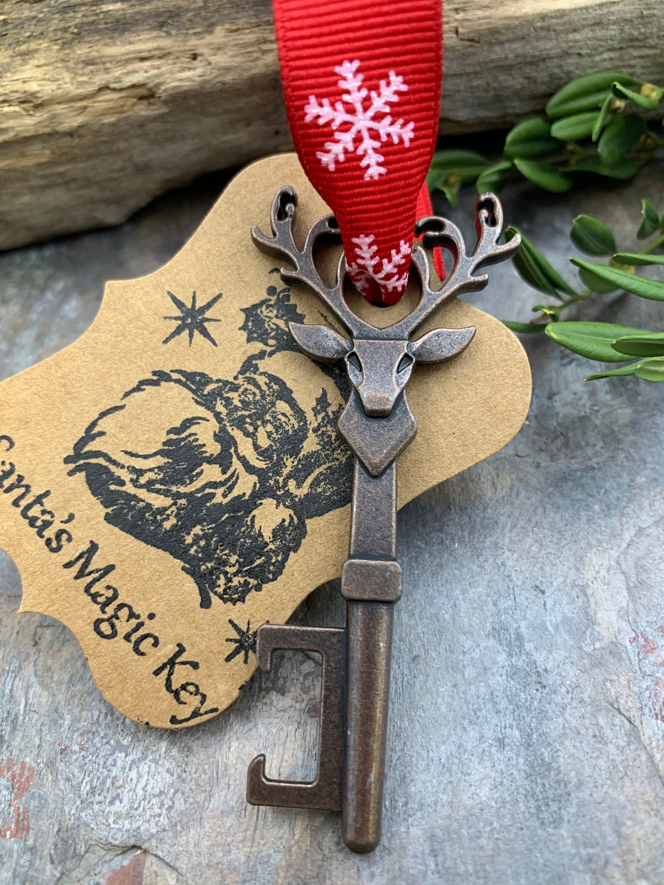 Santas Magic Key Christmas Tree Ornament Reindeer Key - Etsy