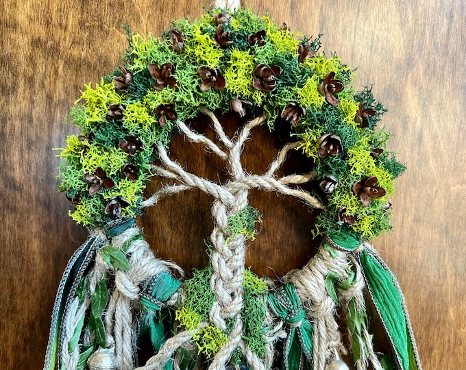 Tree of Life Witch Bells, 5 Inch Mini Wreath, Home Door Protection ...