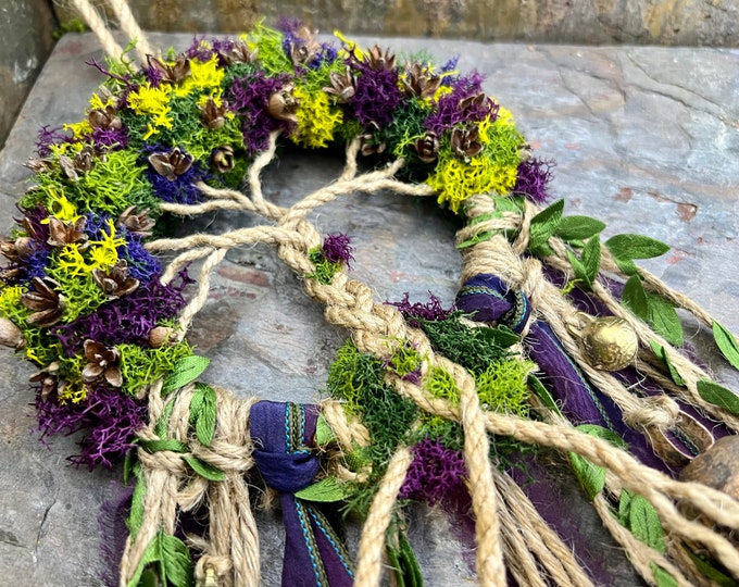 Tree of Life Witch Bells, Home & Door Protection, Doorknob Small Wreath ...