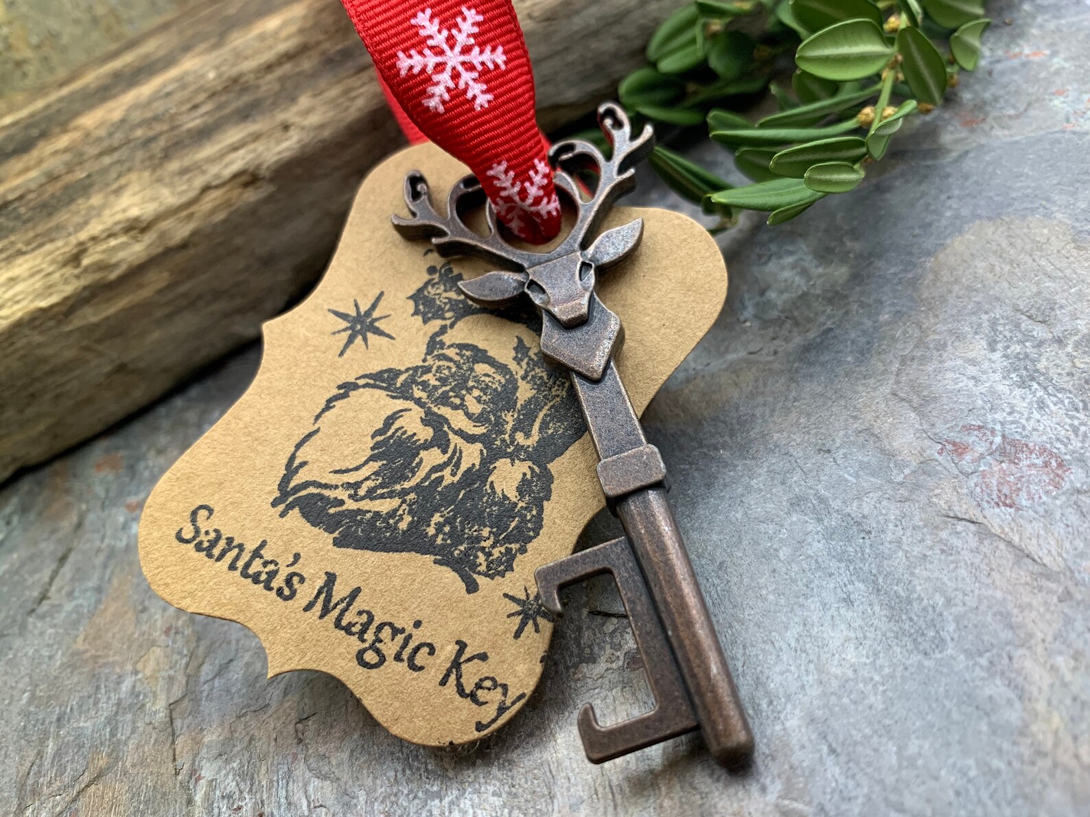 Santa’s Magic Key, Christmas Tree Ornament, Reindeer Key, Bottle Opener ...