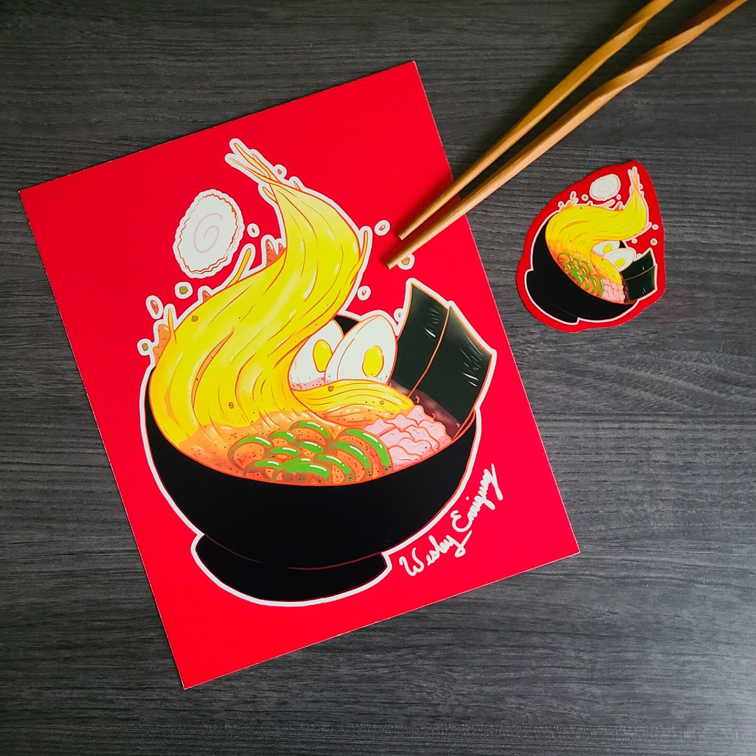 Ramen Poster and Sticker - Etsy