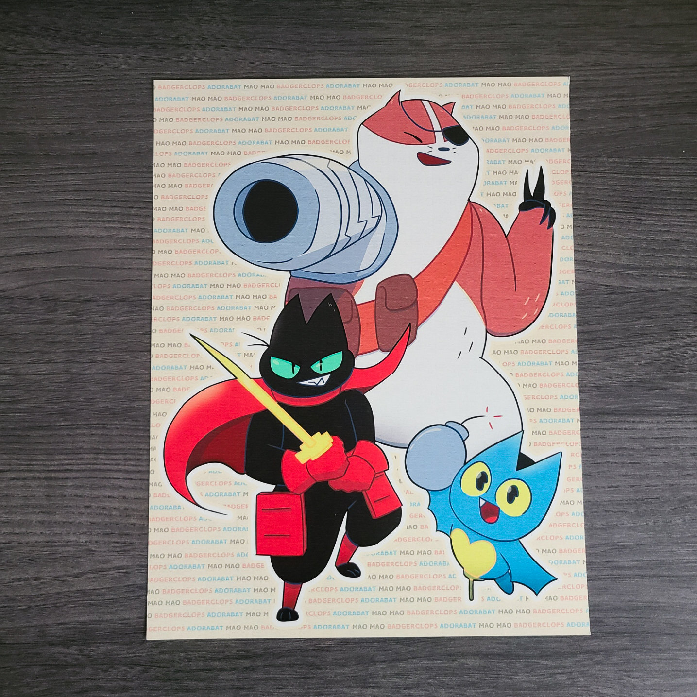 Mao Mao Poster, Sticker, and Charm - Etsy