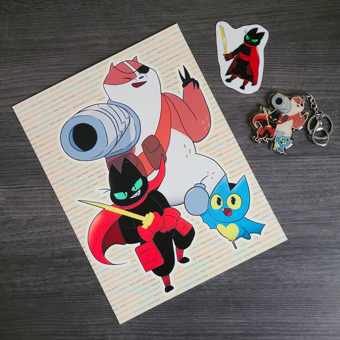 Mao Mao Poster, Sticker, and Charm - Etsy