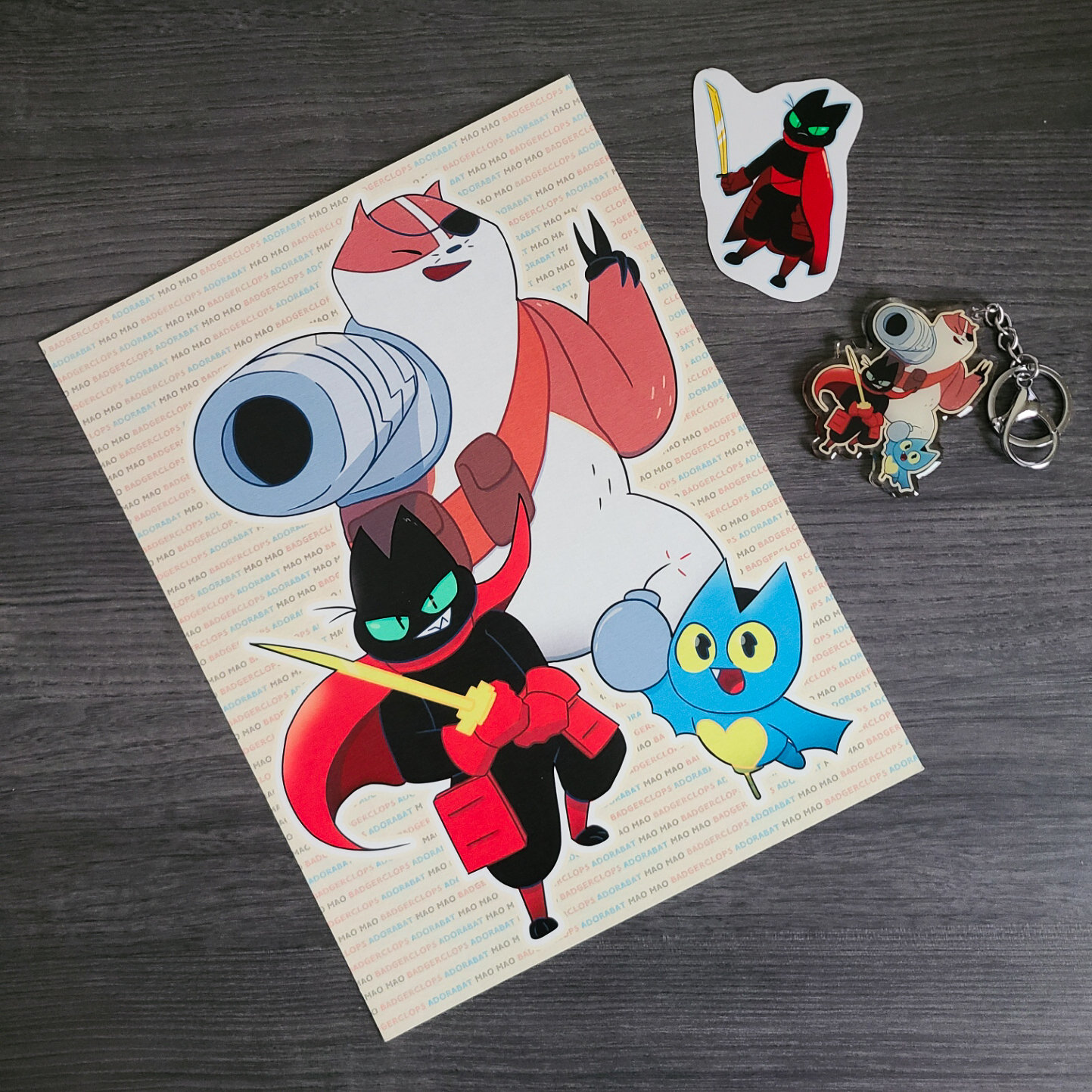 Mao Mao Poster, Sticker, and Charm - Etsy