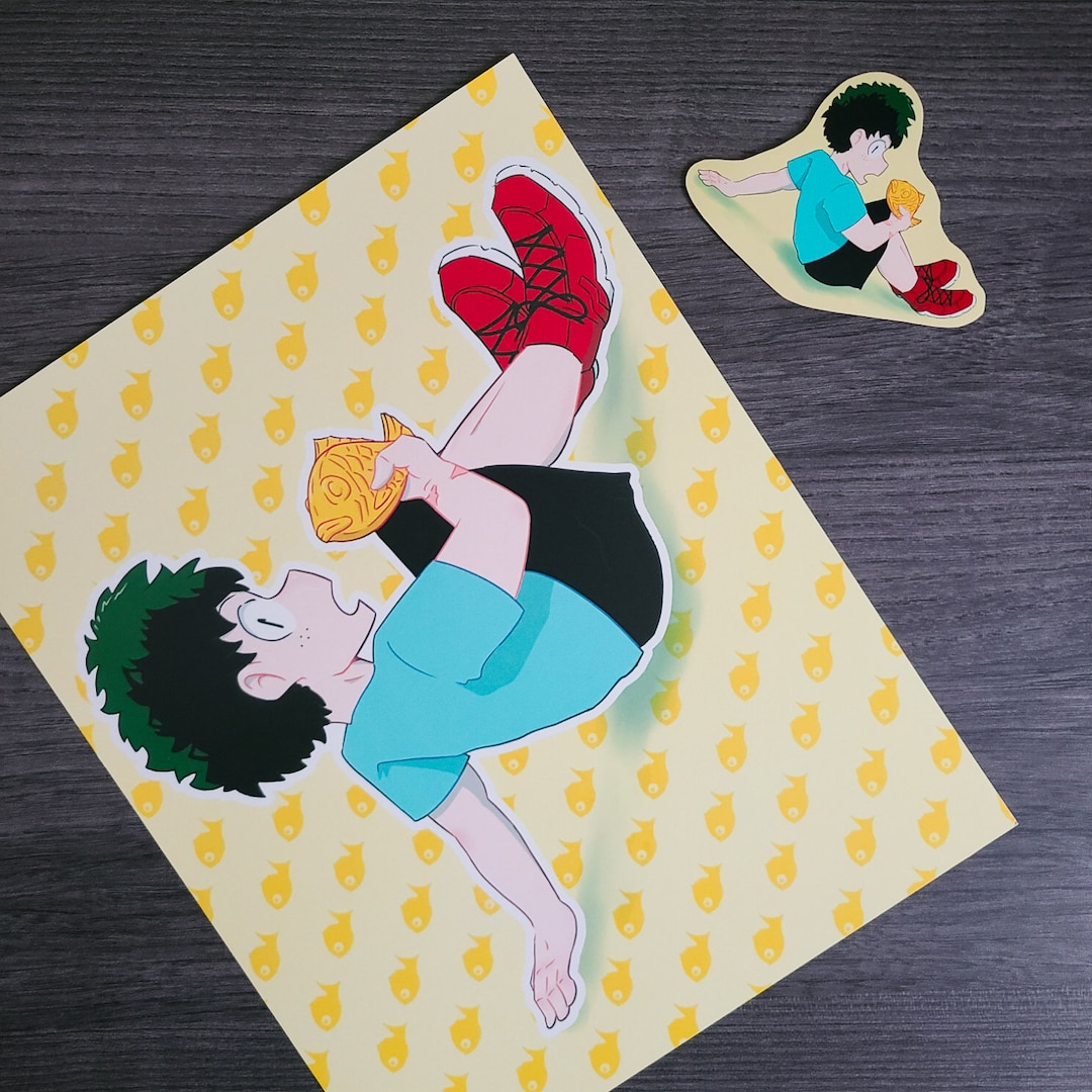 Midoriya Poster and Sticker - Etsy