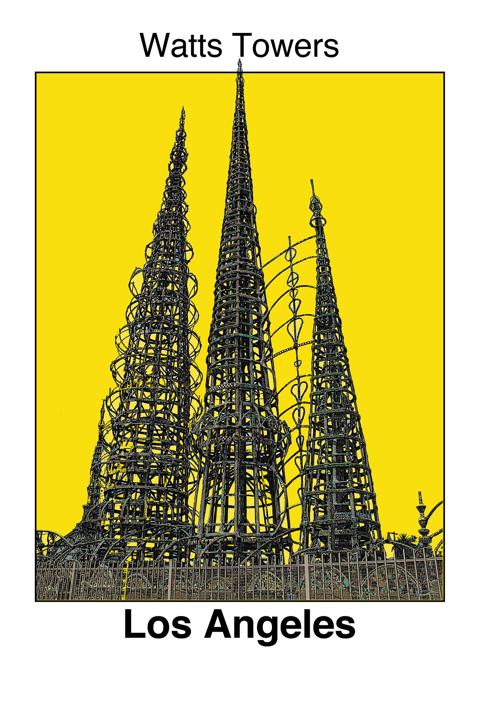 Watts Tower Los Angeles California Mid-century Modern | Etsy