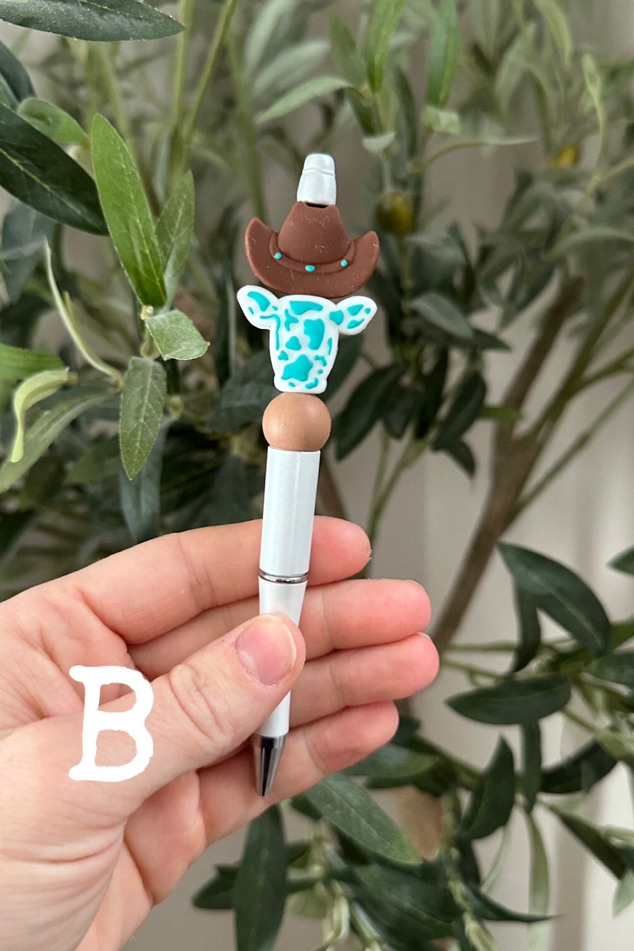 Cow Pens Custom Bead Pens Cow Print Personalized Gifts - Etsy