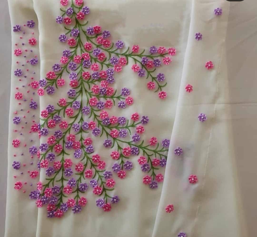 Hand Embroidery Designs For Churidar